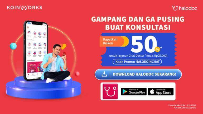 KoinWorks X Halodoc, Harga Spesial Untuk Obat, Konsultasi dan Homecare