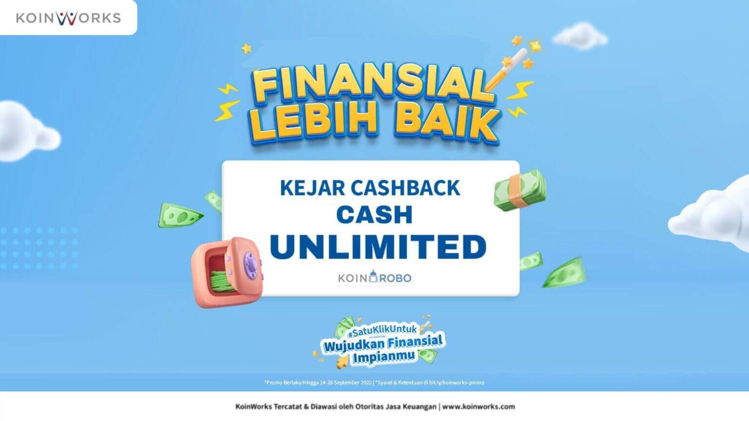 Danai KoinRobo Prime dan Robo Pro, Nikmati Cashback Tunai